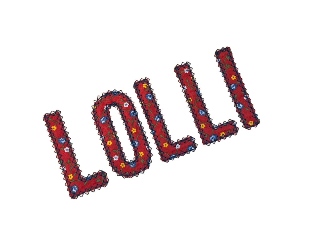 Lolli Applique Machine Embroidery Design: 5 Sizes (instant Download) - Etsy
