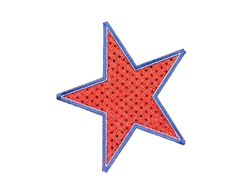 July 4th Star Applique Design for Machine Embroidery Pattern - Etsy