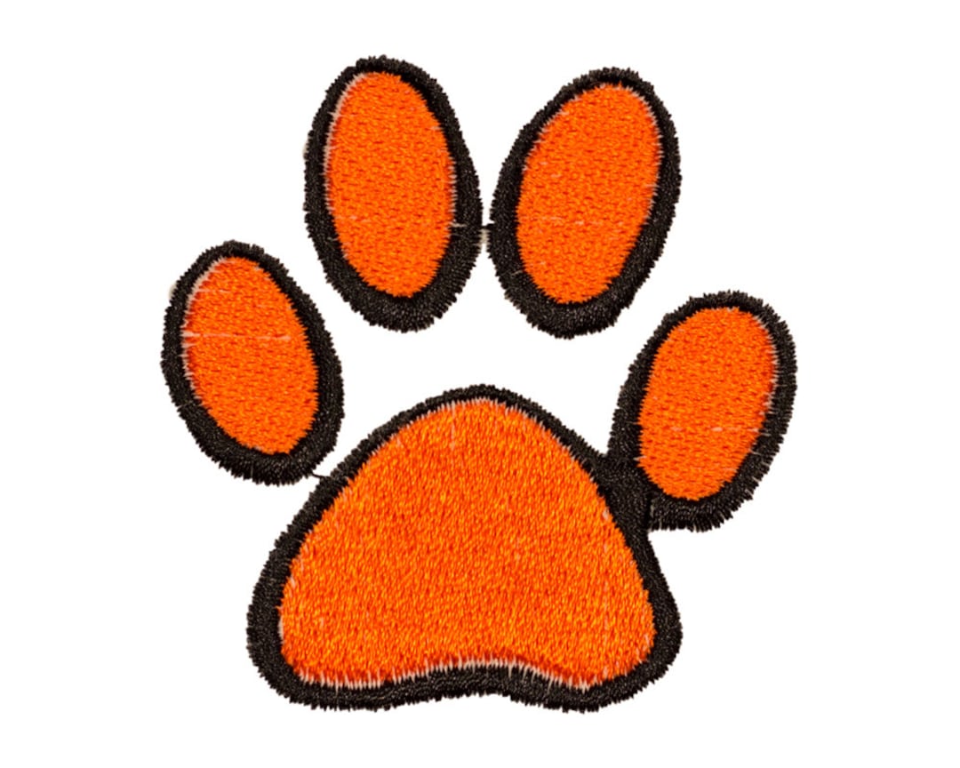 Filled Split Paw Embroidery Design, Paw Embroidery File, Stitched Paw ...