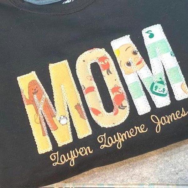 Mom Applique - Etsy