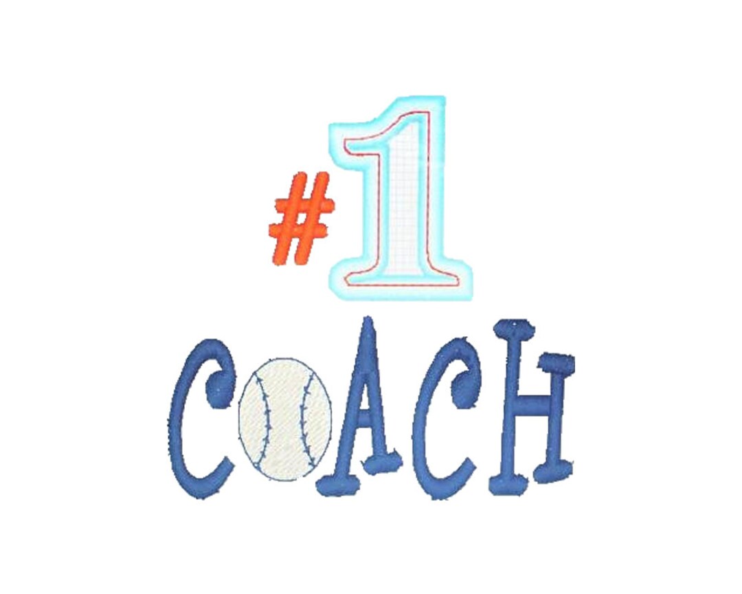Favorite Coach Applique Design for #1 Coach Machine Embroidery Pattern ...