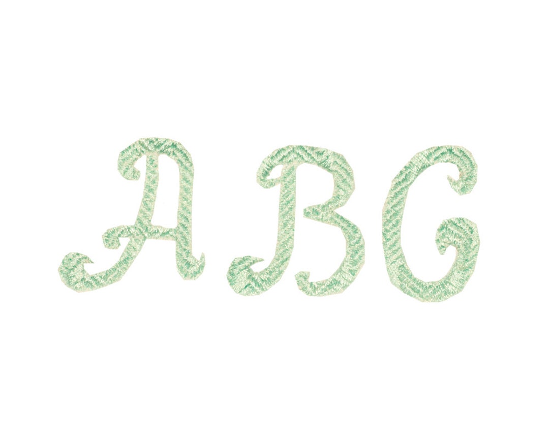 Twisted Rope Font Embroidery Machine File, Western Alphabet Font ...