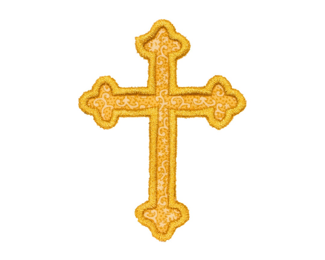 4 Point Cross Applique for Embroidery Machine File, INSTANT DOWNLOAD ...