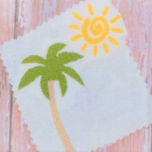 Palm Tree Stitch Embroidery Design 3 SIZES Beach Embroidery Machine ...