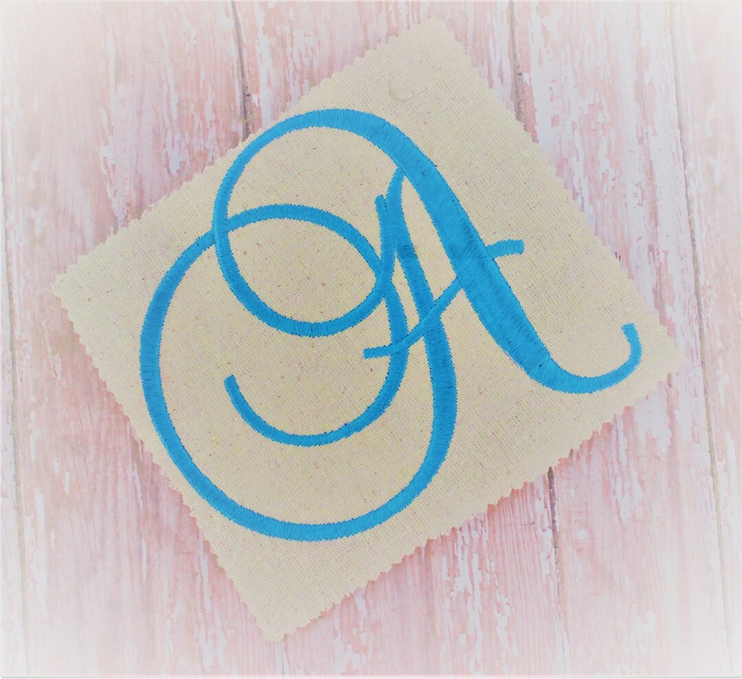 Fancy Brock Embroidery Monogram Font 5 Script Font Embroidery Machine ...