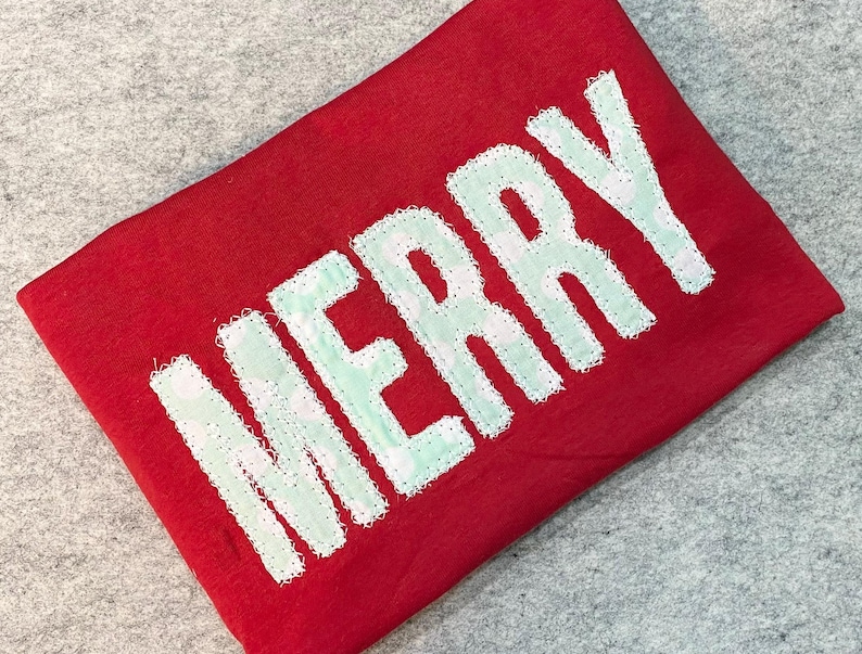 Christmas Embroidery Design for Merry Applique Embroidery Machine ...