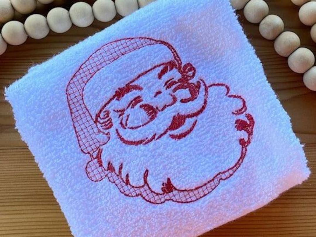 Santa Outline Embroidery Design for PES Christmas Machine Embroidery ...