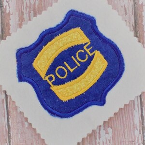Police Badge Applique Embroidery Design: 3 Sizes (digital Download) - Etsy