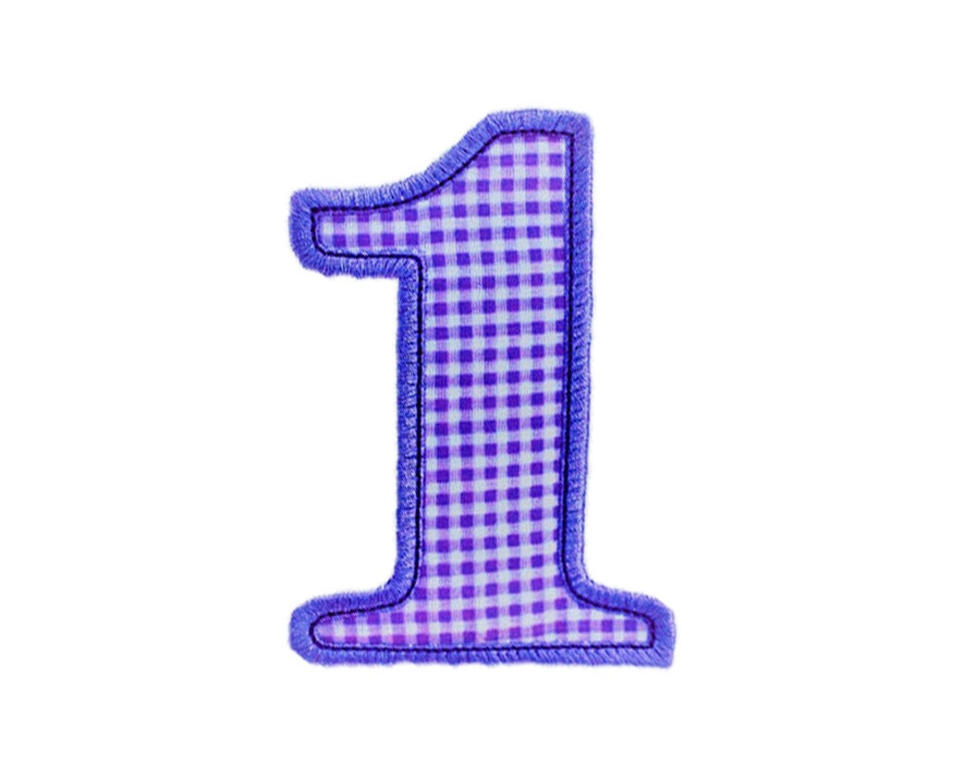 Applique Number 1 Machine Embroidery Design One Digital Pattern File 4 ...