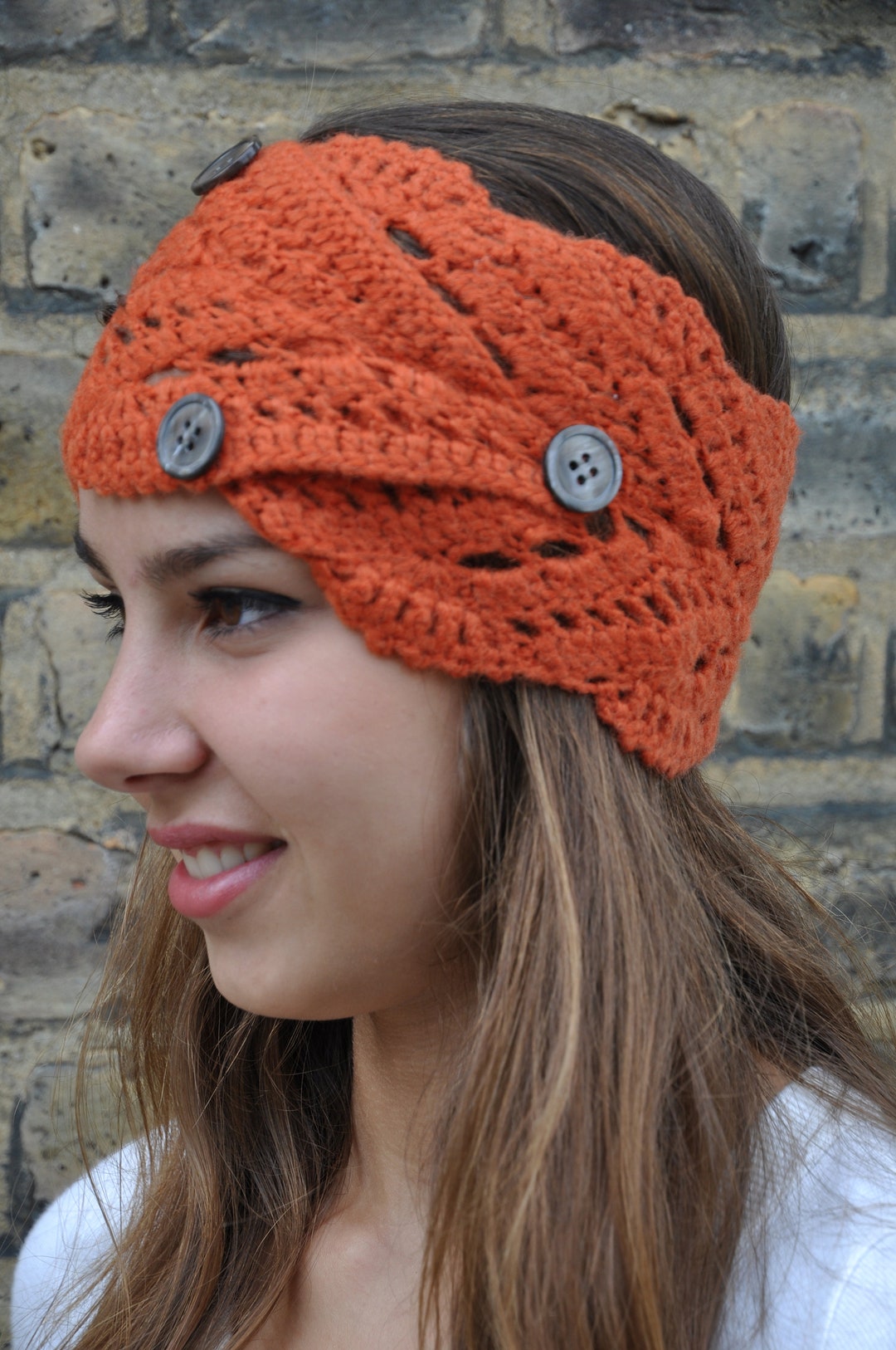 Hand Made Crochet Women's Head Ban. Multi-functional Use as Head Ban or ...