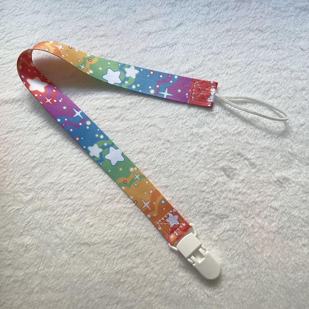 Rainbow Adult Pacifier Clip, LGBTQIA Pride - Etsy