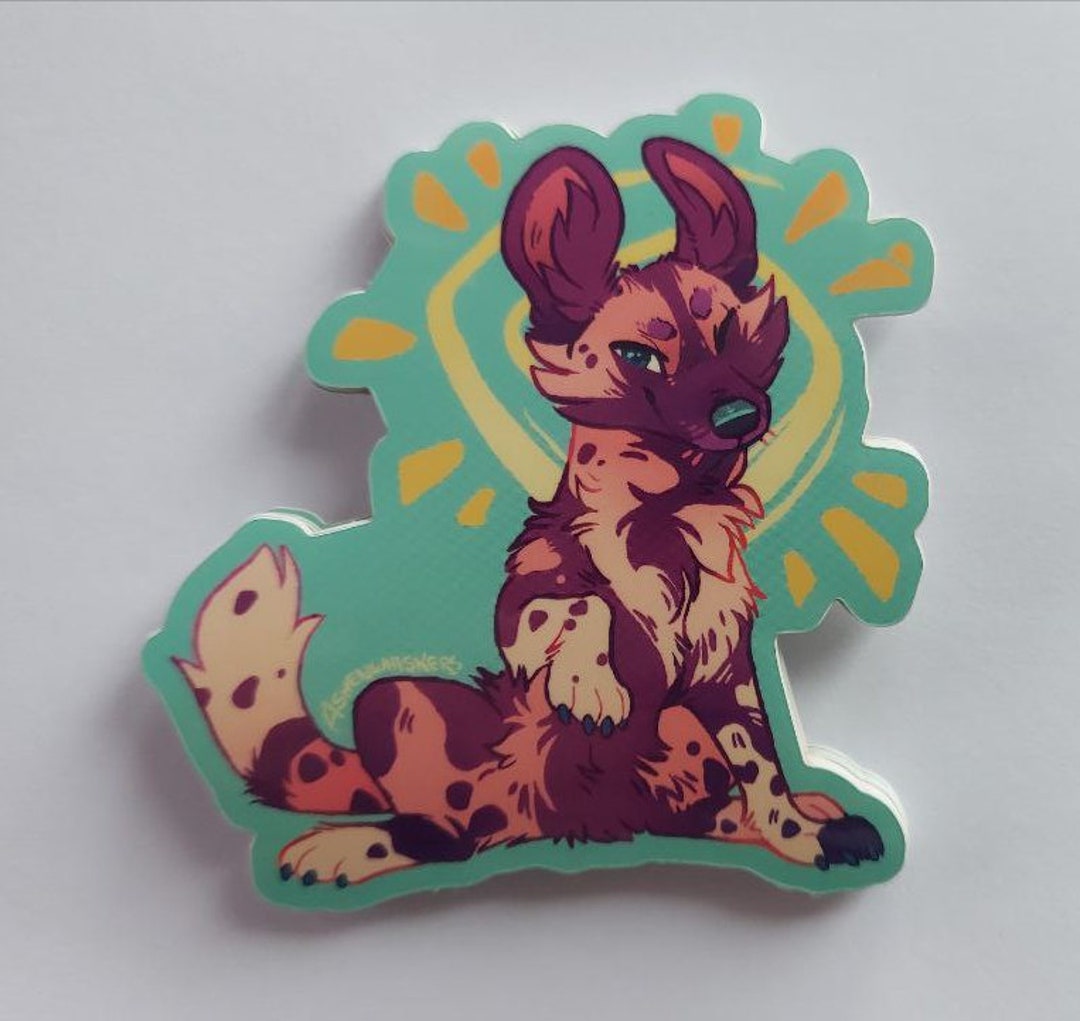 African Wild Dog Vinyl Sticker (sticker Club November 2021) - Etsy