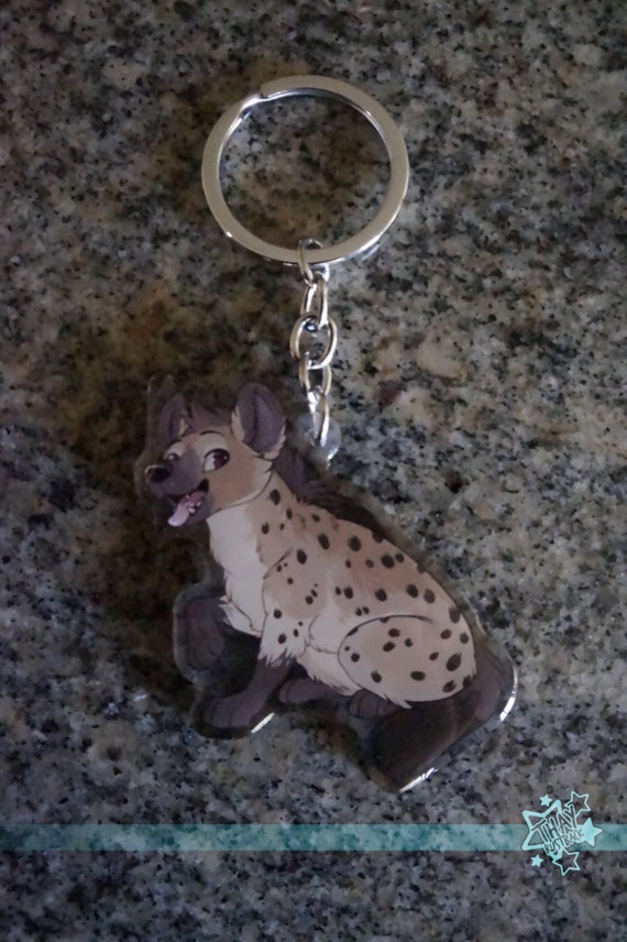 Spotted Hyena Double-sided Acrylic Keychain - Etsy