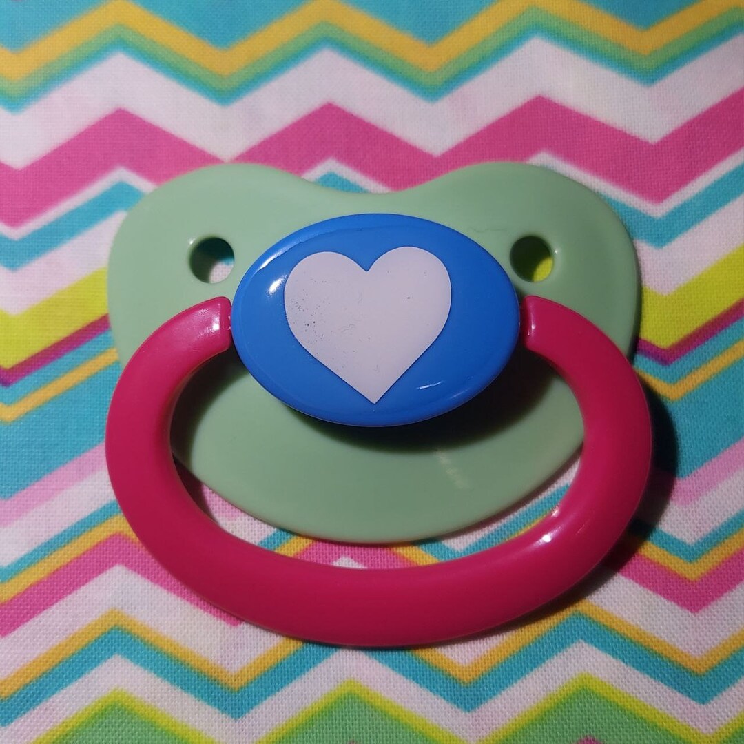 CUSTOM Adult Pacifier SOLID HEART Design - Etsy