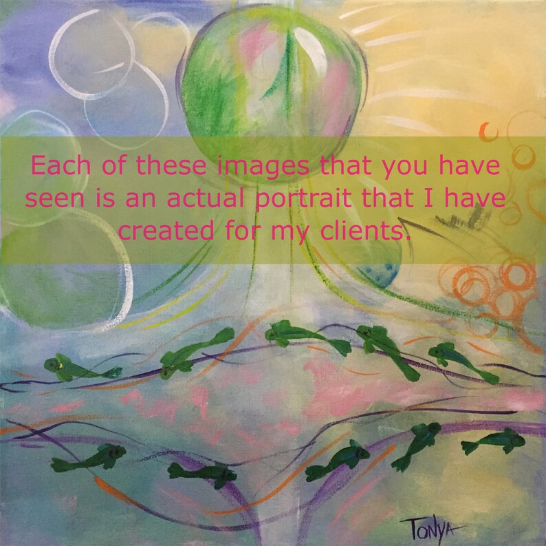 Custom Soul Portrait Art Reading, Psychic Intuitive Energy Portrait ...