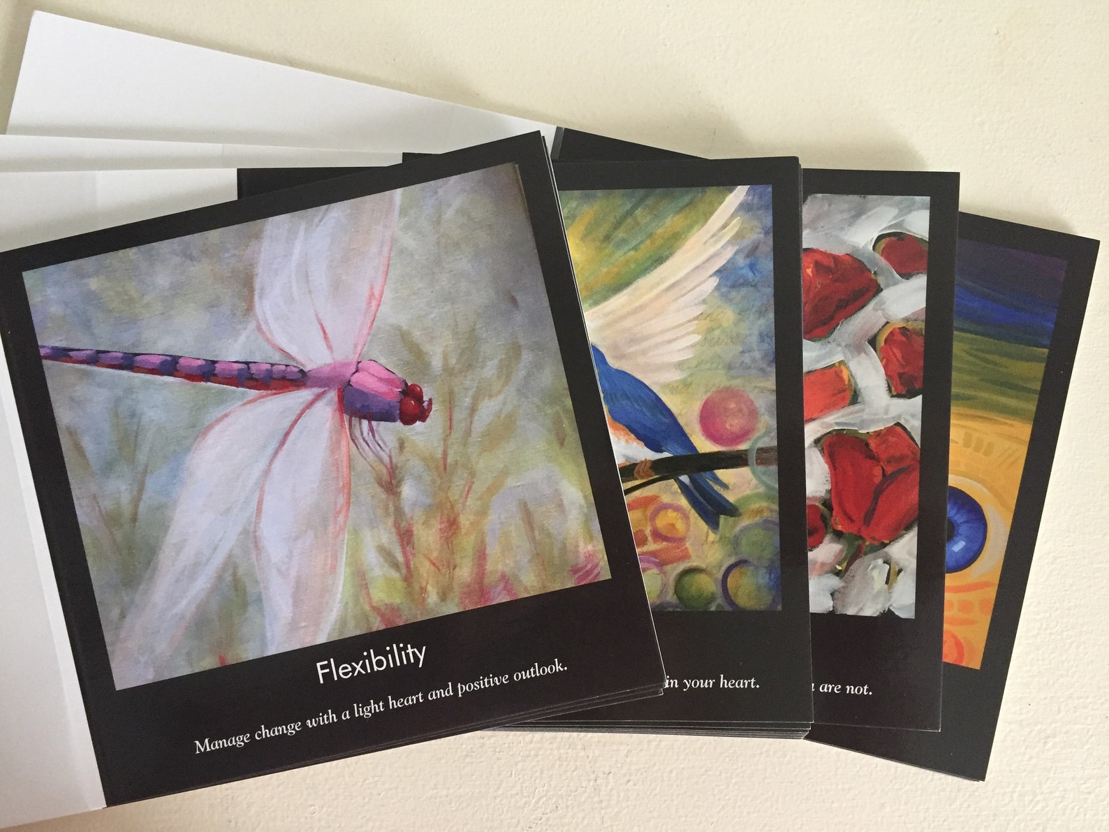 Greeting Card Set Spiritual Messages Words of Wisdom Cards | Etsy