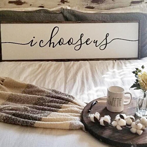 I Choose Us Sign Rustic Sign Wedding Gift Anniversary - Etsy