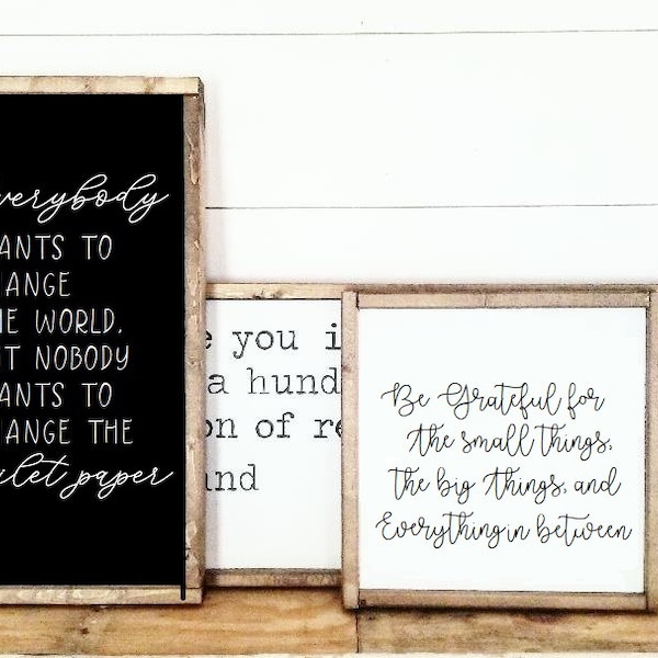 Grateful for Small Things Big Things Sign - Etsy
