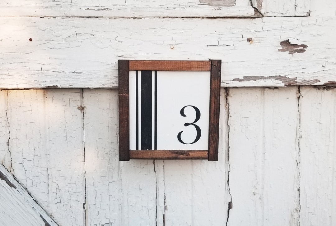 Family Number Sign Grainsack Sign Modern Farmhouse - Etsy