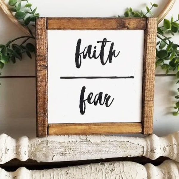 Faith Sign - Etsy