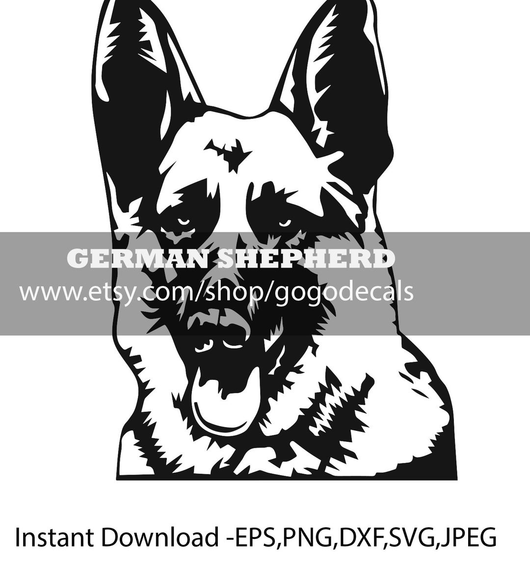 GSD K9 Vector Art German Shepherd SVG Download K9 Shepherd - Etsy Canada