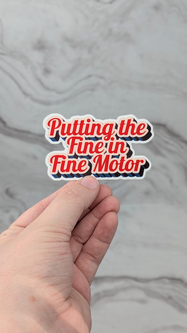 Fine Motor Occupational Therapy Sticker - Etsy