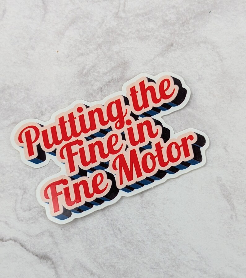 Fine Motor Occupational Therapy Sticker - Etsy
