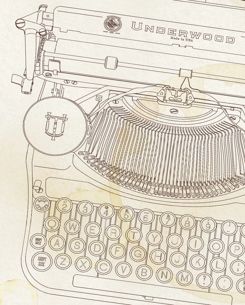 Poster Classic Typewriter: Jack Kerouac, 1930s Portable Royal Standard ...