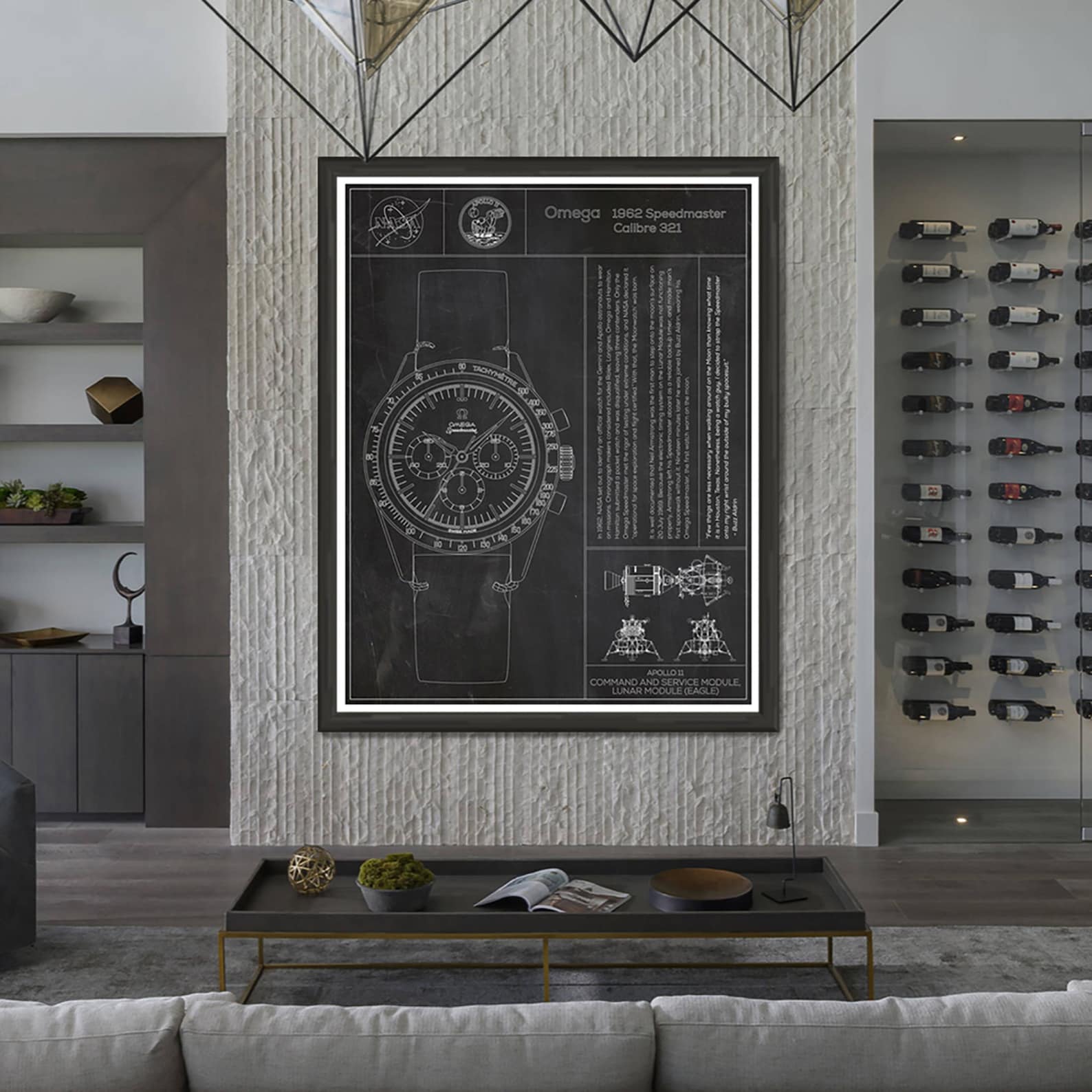 Poster Classic Watch: Speedmaster Apollo Moon Watch. "slate" Print - Etsy