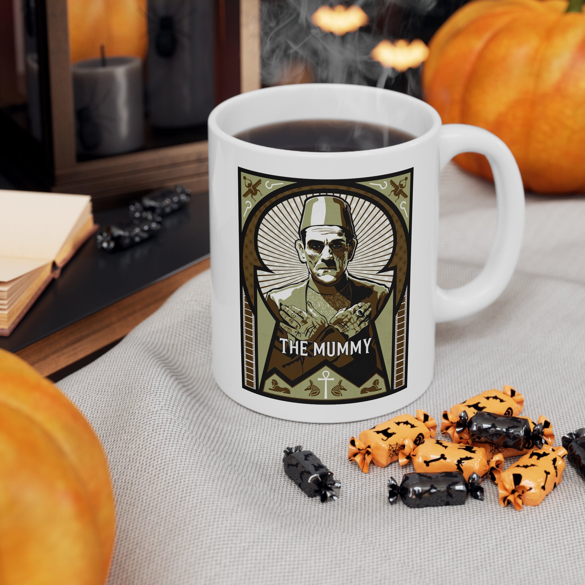 The Mummy: Classic Universal Monsters, White Ceramic Mug 11oz - Etsy