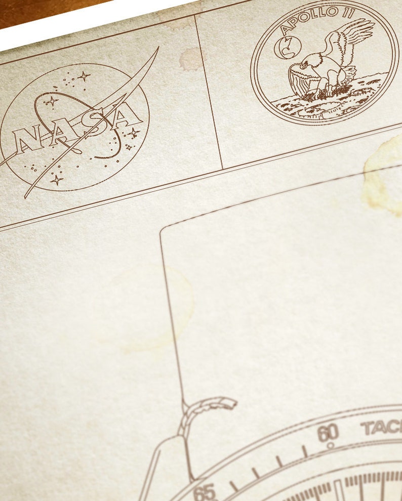 Omega: Speedmaster Apollo Moon Watch. parchment Print - Etsy