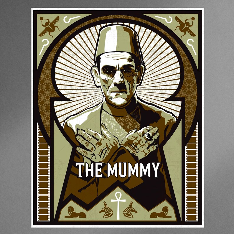 The Mummy: Classic Universal Monsters Print - Etsy