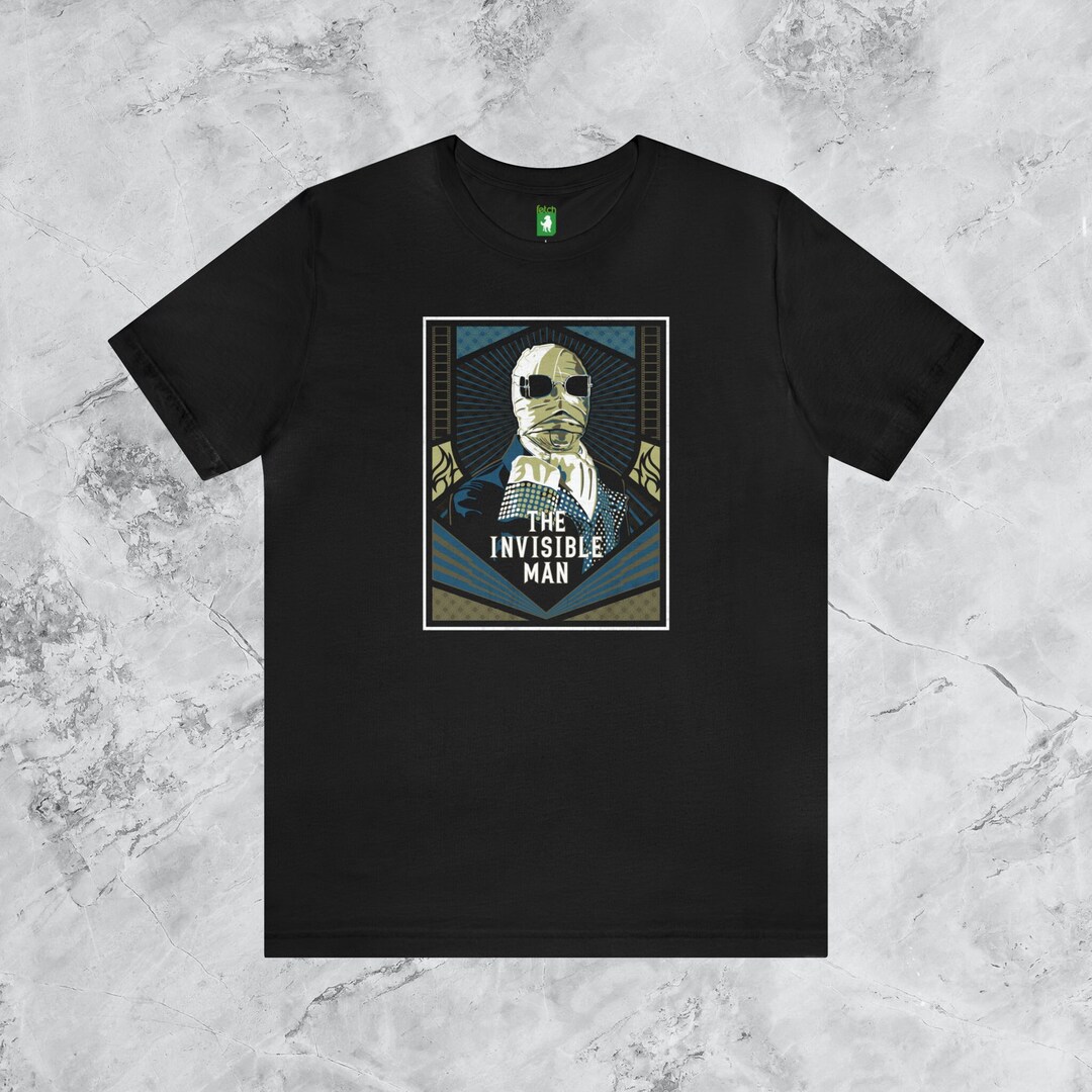 The Invisible Man: Classic Universal Monsters, Unisex Jersey Short ...