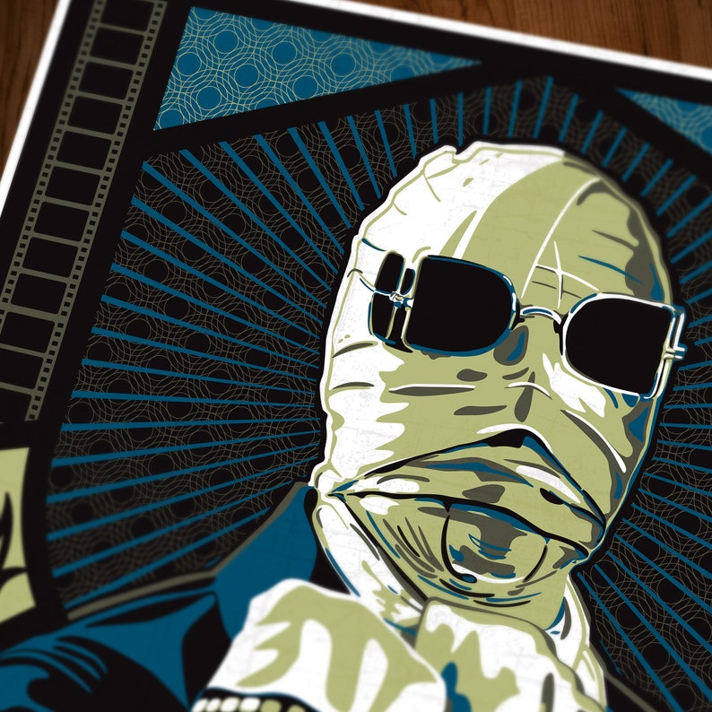 The Invisible Man: Classic Universal Monsters Print - Etsy