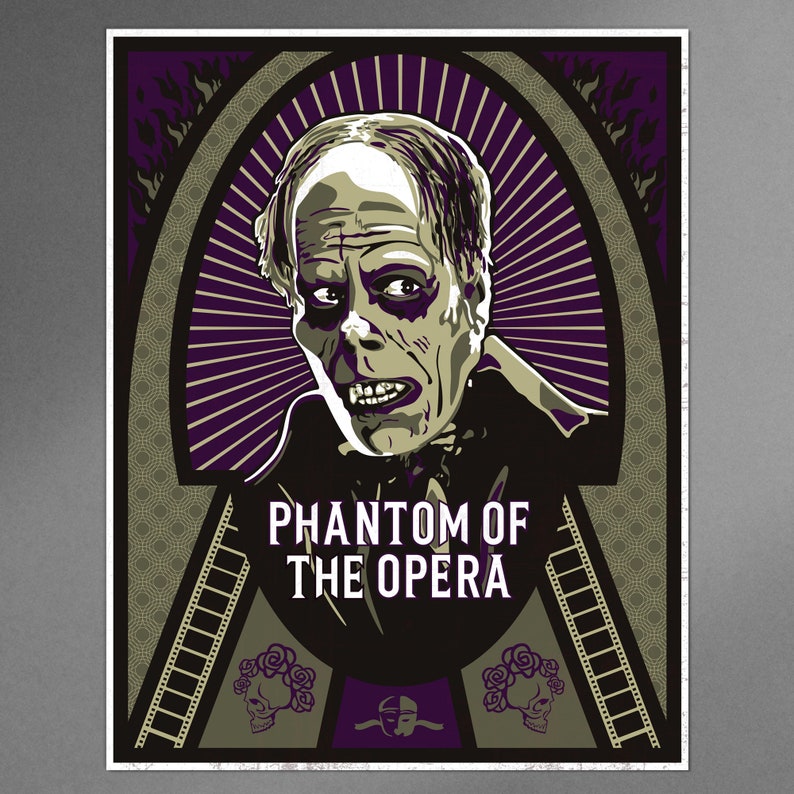 The Phantom of the Opera: Classic Universal Monsters Print - Etsy