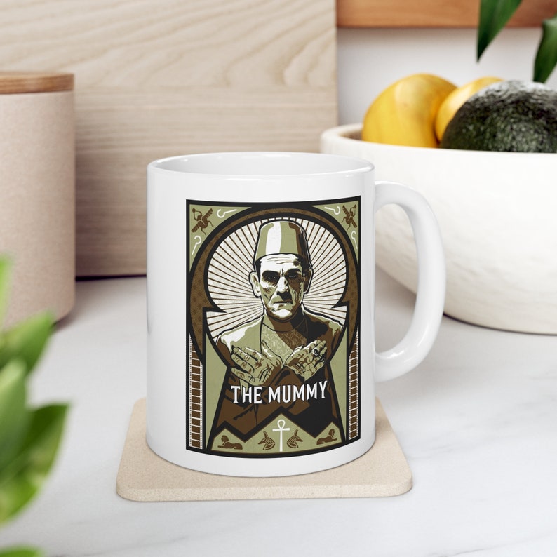 The Mummy: Classic Universal Monsters, White Ceramic Mug 11oz - Etsy