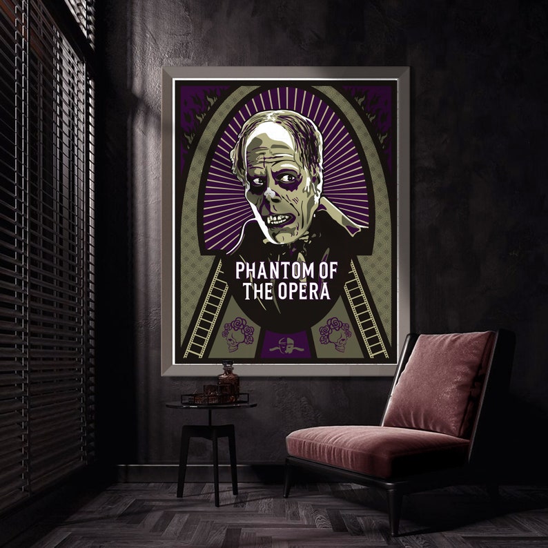 The Phantom of the Opera: Classic Universal Monsters Print - Etsy