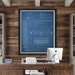 Poster Classic Typewriter: Hunter S. Thompson Typewriter "blue" Print ...