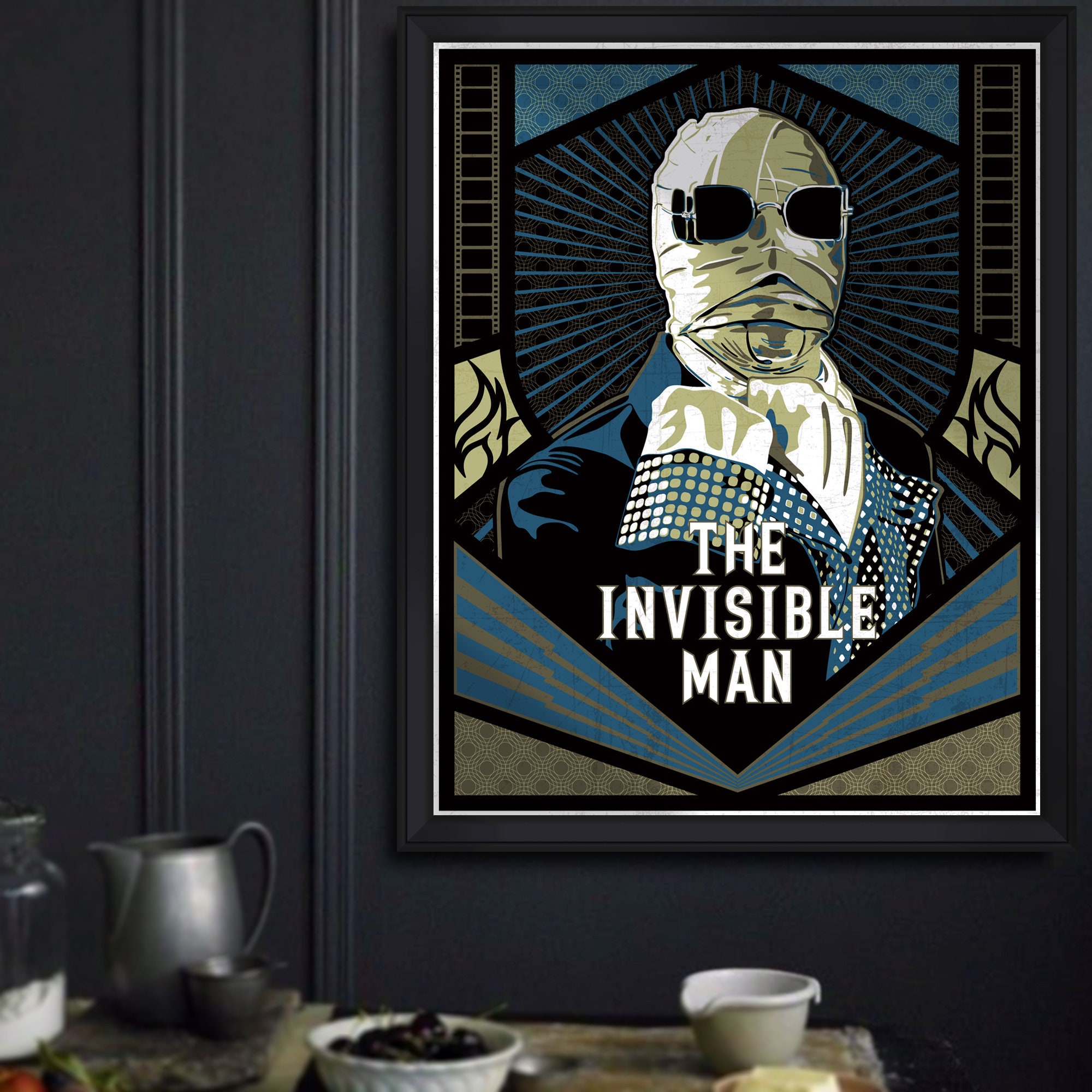 The Invisible Man: Classic Universal Monsters Print - Etsy