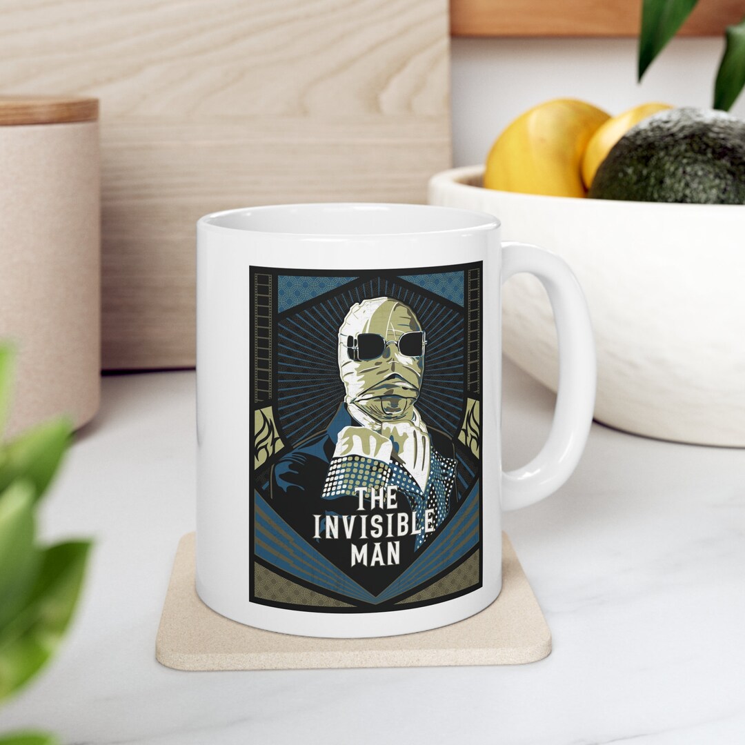 The Invisible Man: Classic Universal Monsters, White Ceramic Mug 11oz ...