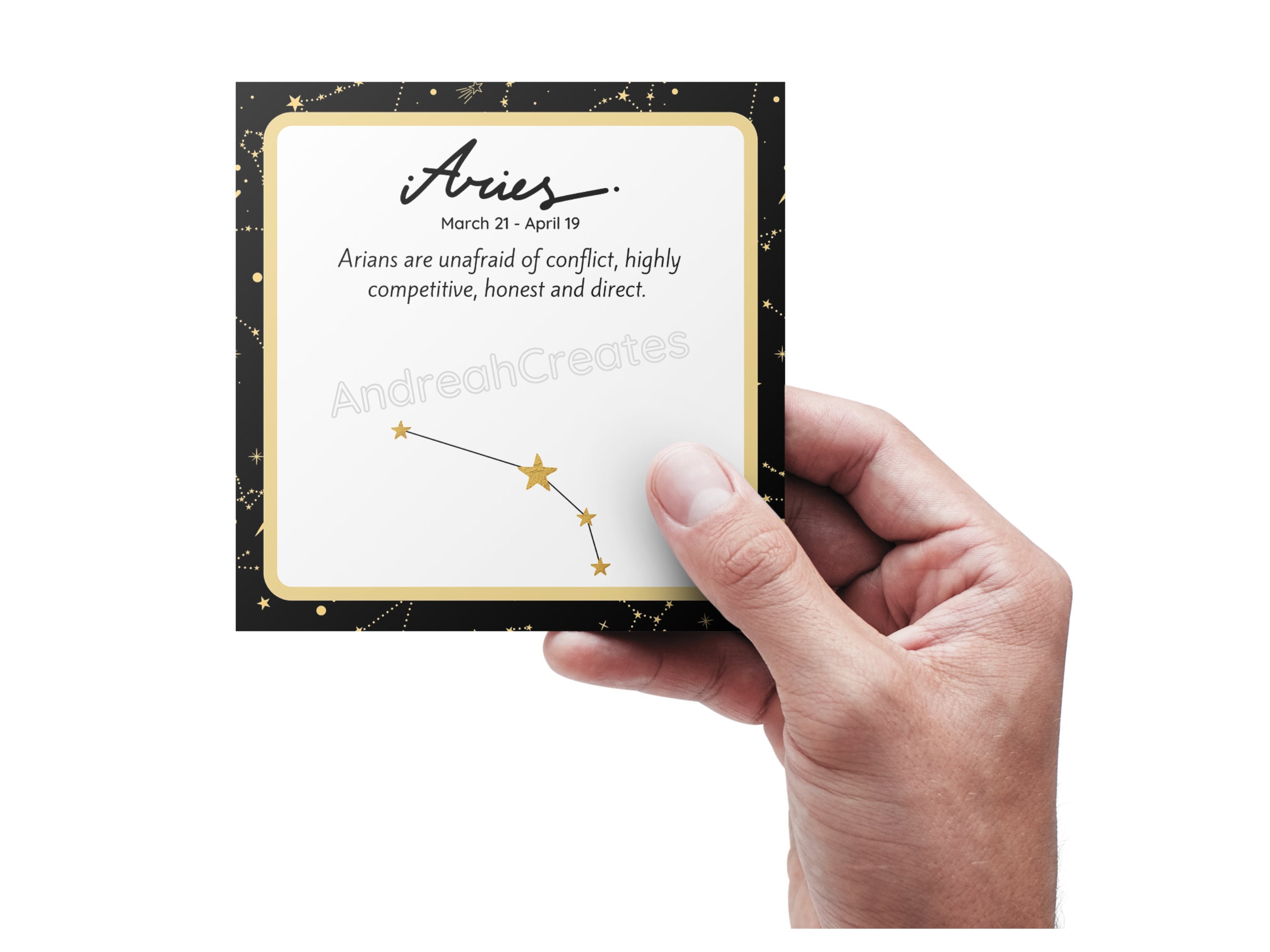 12 Printable Zodiac Signs Constellations Jewelry Display Cards - Etsy