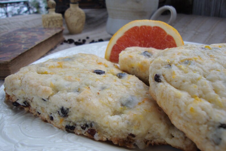 Scones Orange Currant Scones Cream Scones Breakfast Breads - Etsy