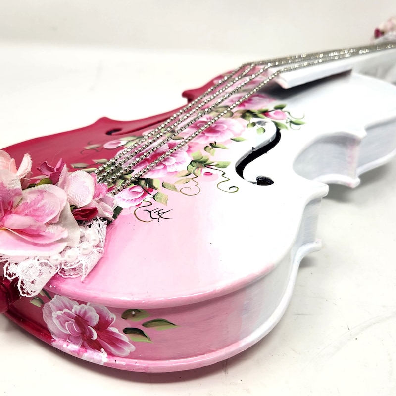 Pink Violin - Etsy