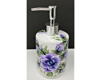 Purple Soap Dispenser - Etsy