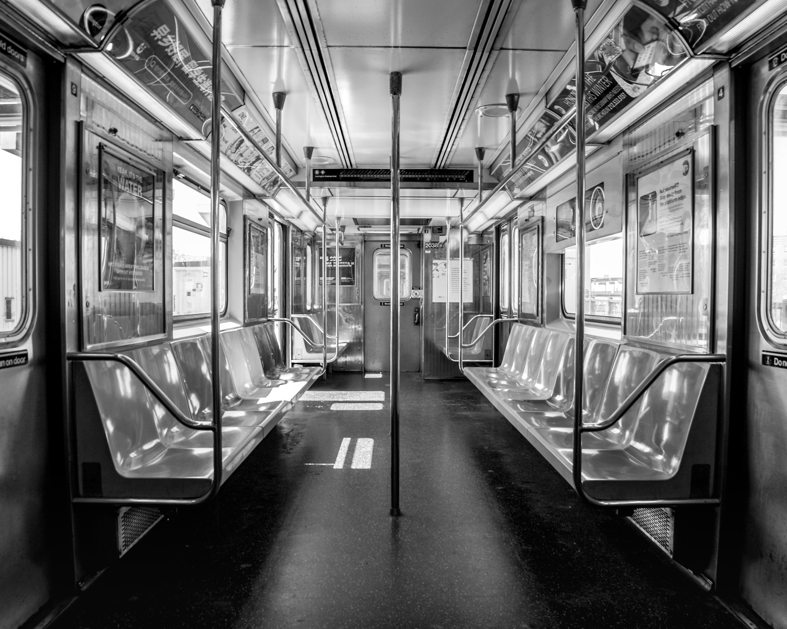 NYC Subway Empty Train Car Large Wall Art Photography Print - Etsy