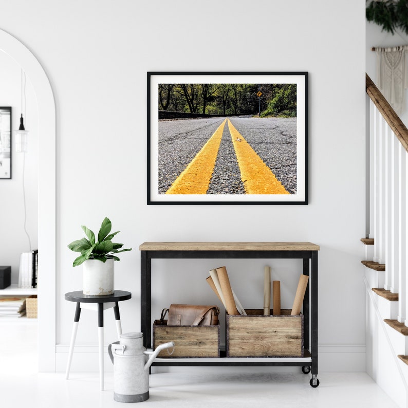 NYC Yellow Road Lines Large Wall Art Photography Print Street New York ...