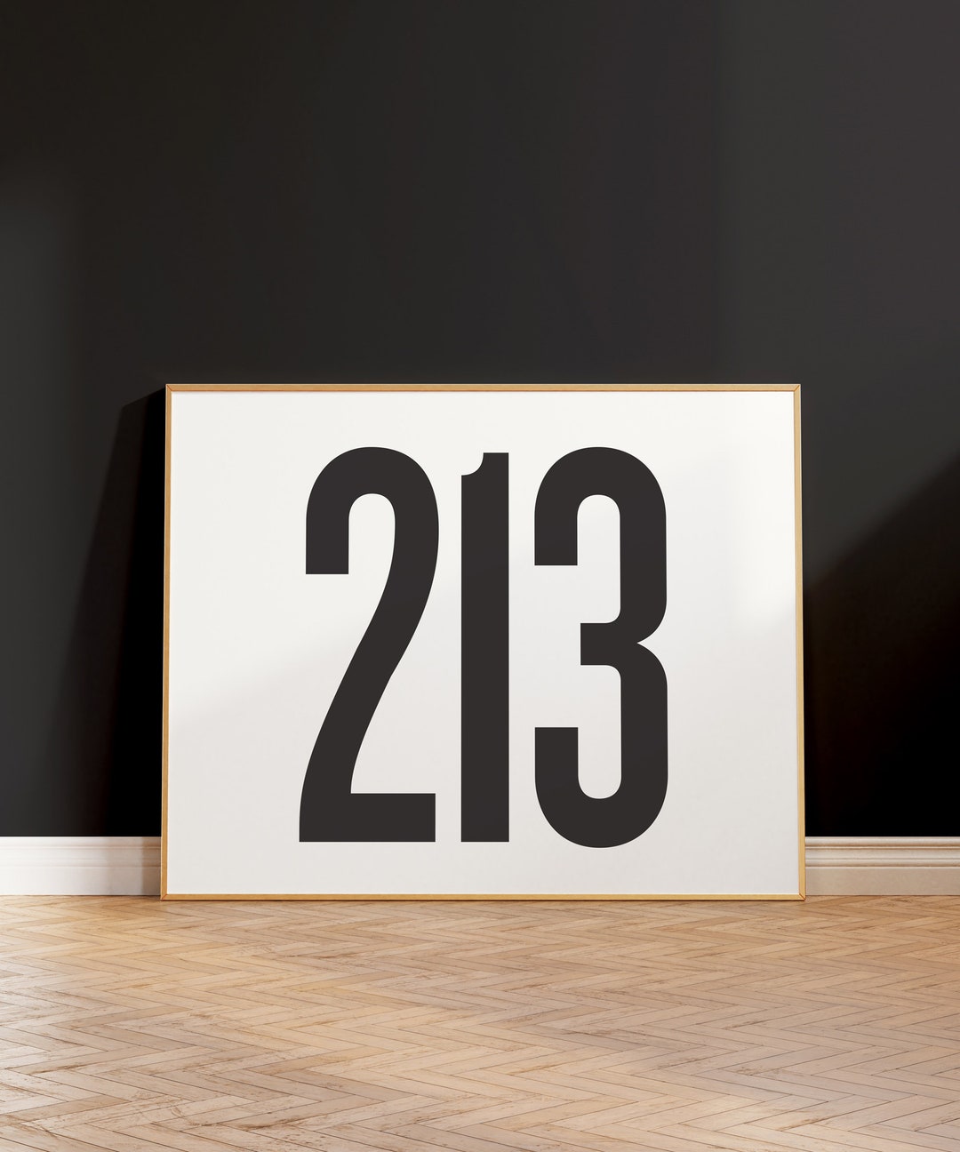 Los Angeles California 213 Area Code Art Print - Etsy