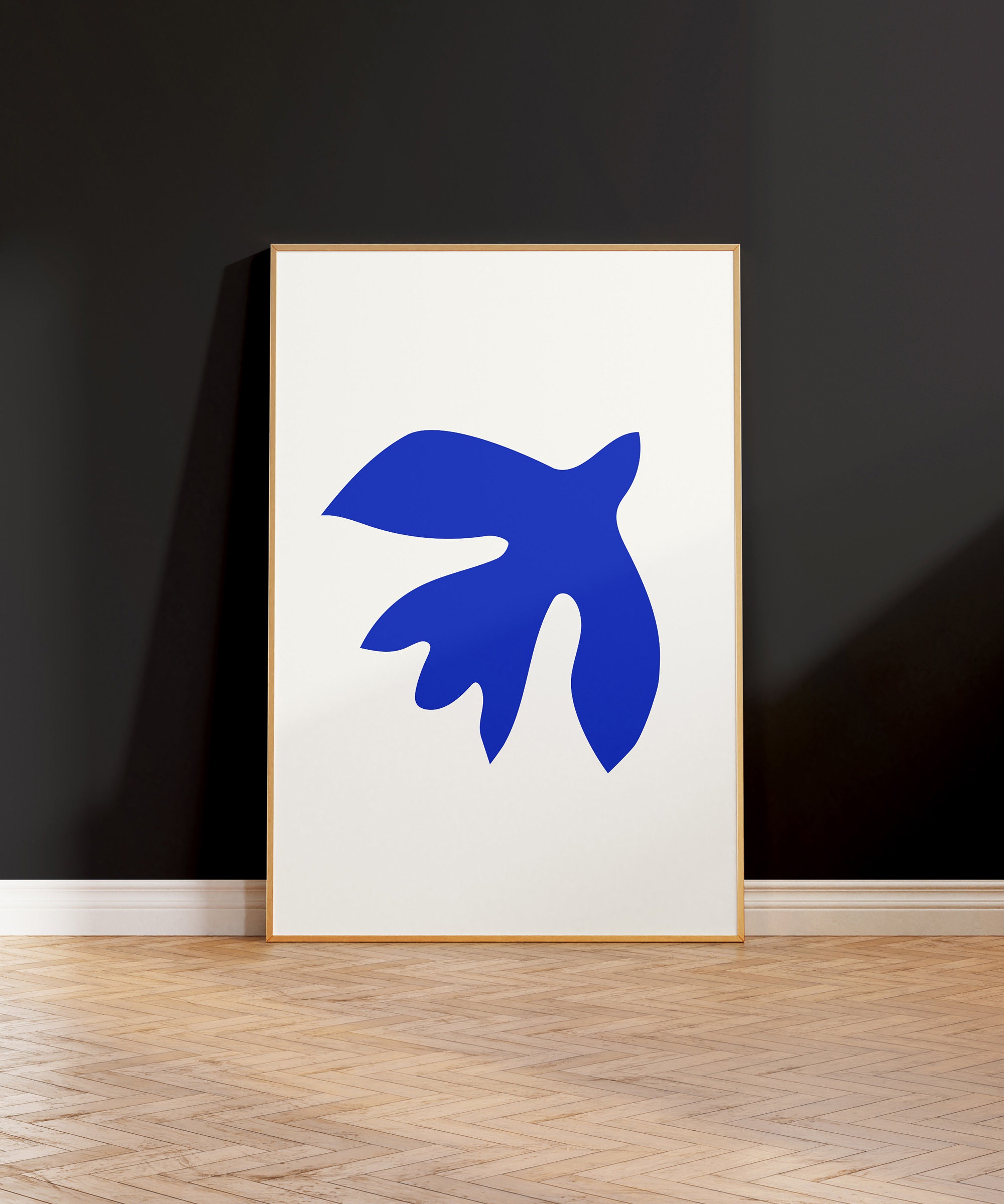 Matisse Inspired Bird in Blue Art Print - Etsy