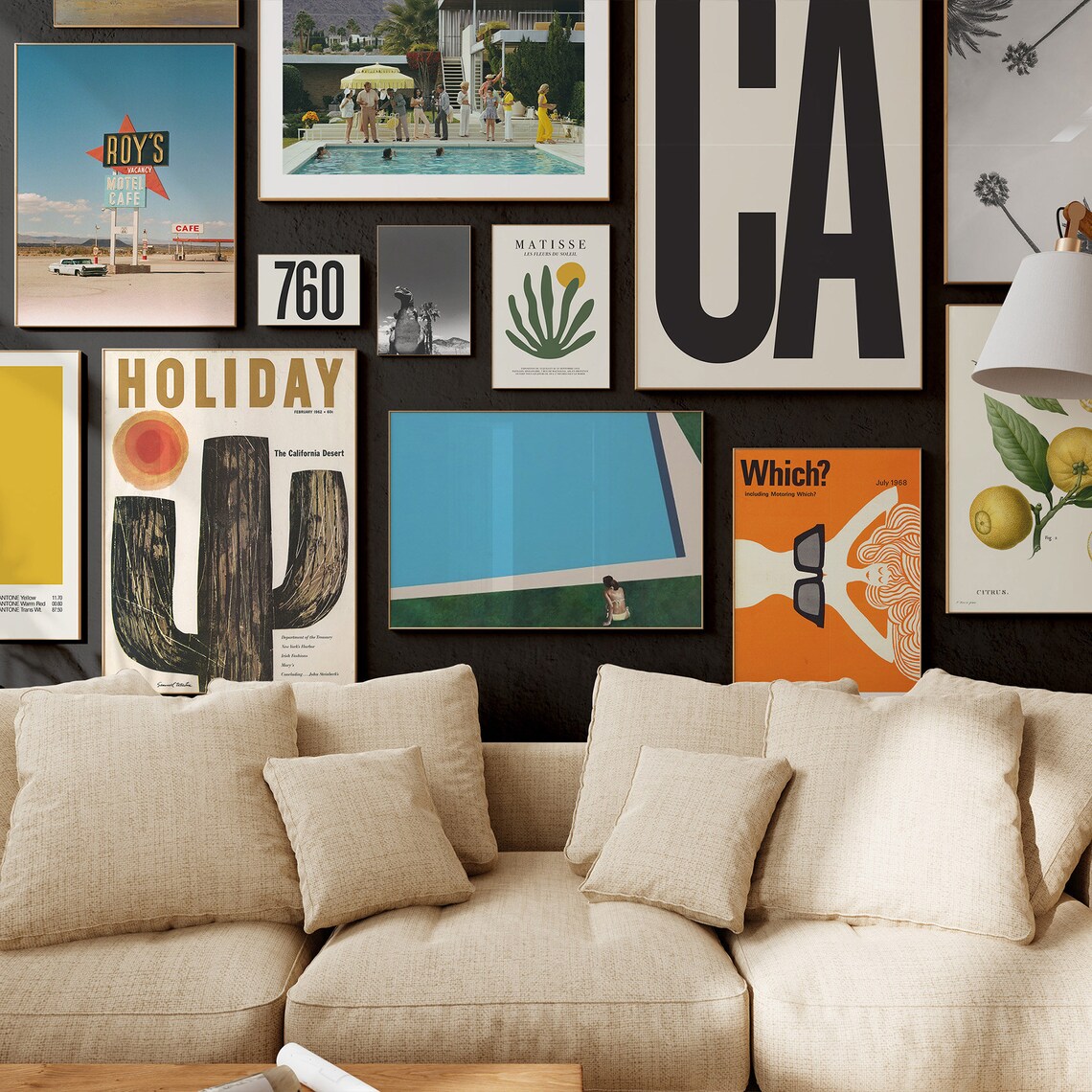 California Oversized Letters Art Print - Etsy
