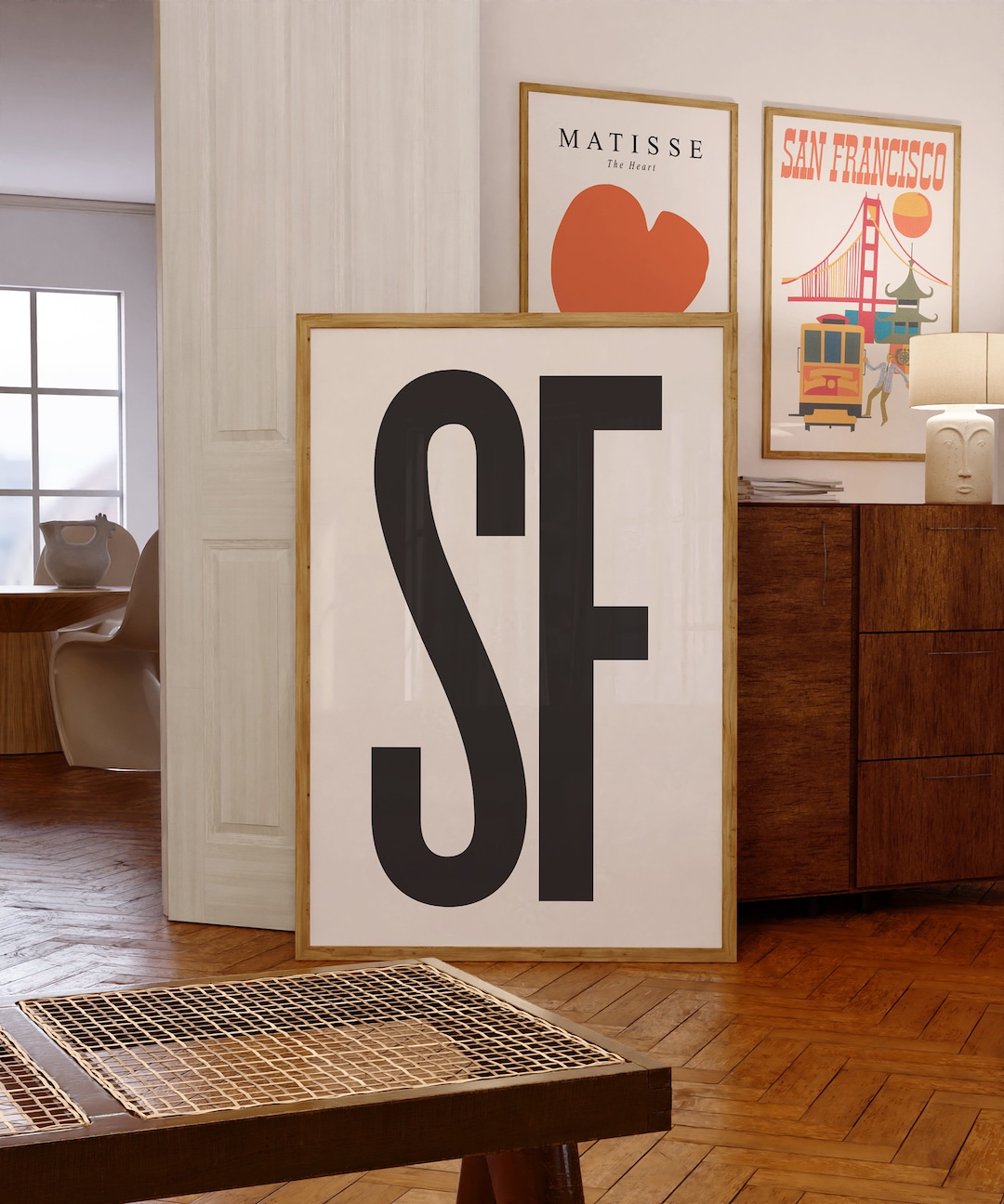San Francisco California Oversized SF Letters Art Print - Etsy